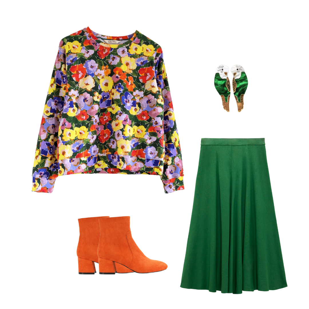 Candice Gray 'Pansies' Jumper (Midweight) – Sole Mio Designs